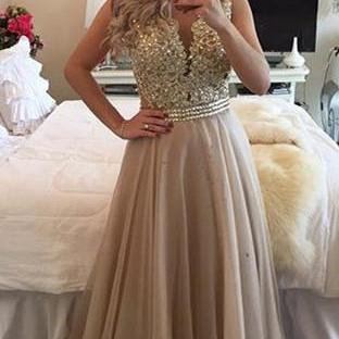 Formal Dress Prom Dress Sheer Illusion A-line Prom Dresses 2016 Floor ...